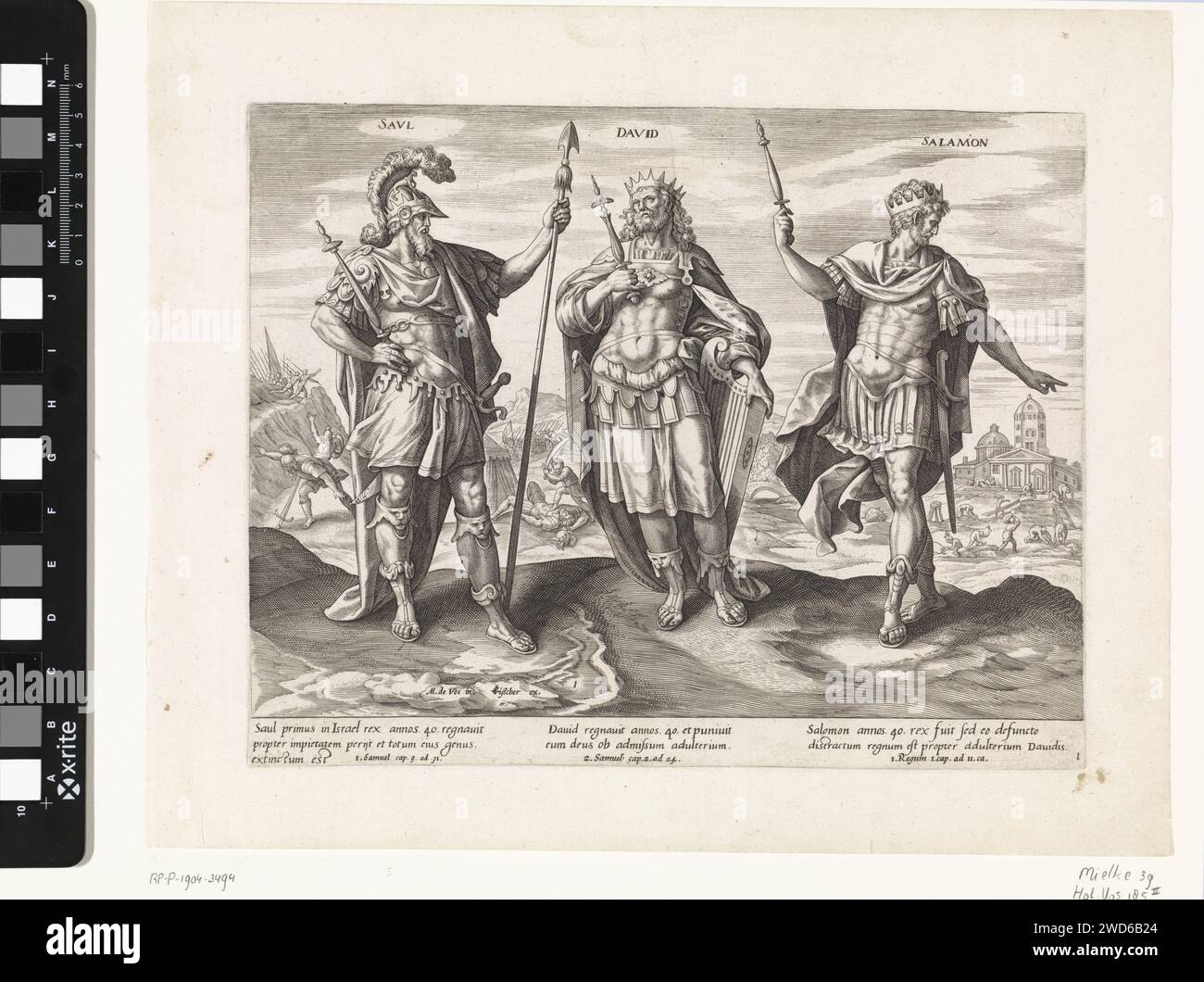 Saul, David and Solomon, Maerten de Vos, 1596 - 1643 print The Kings ...