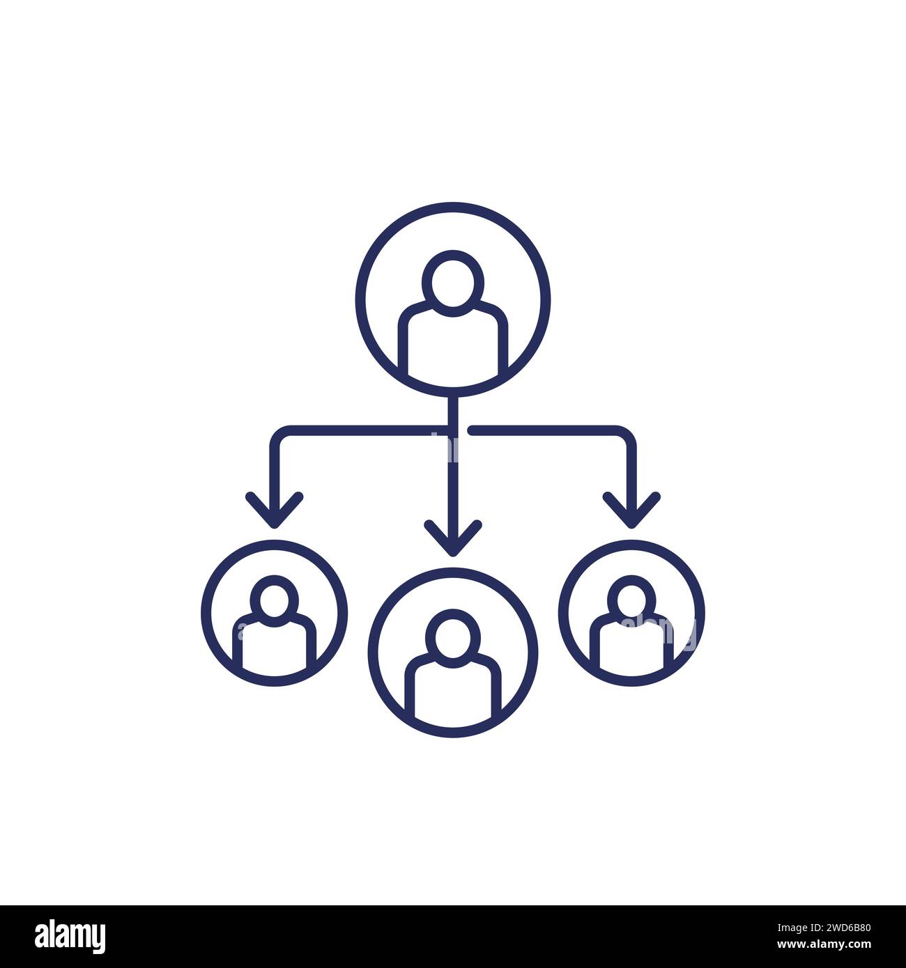 Delegation icon Stock Vector Images - Alamy