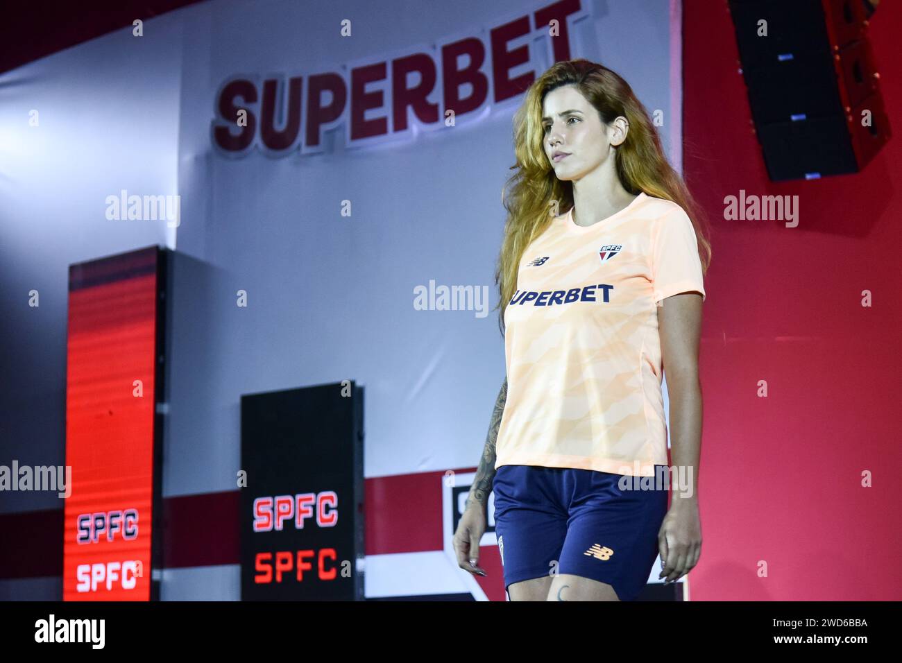 SÃO PAULO, SP - 18.01.2024: APRESENTAÇÃO UNIFORMES E PATROCINADOR SPFC ...