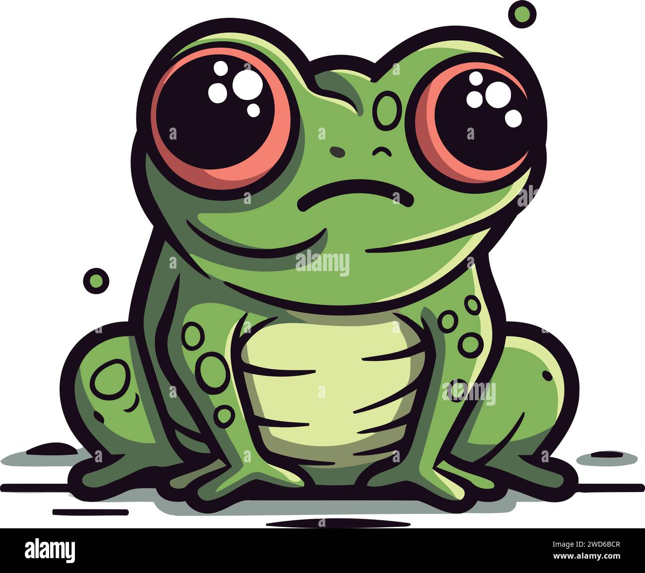 Happy and sad frog clipart Stock Vector Images - Alamy