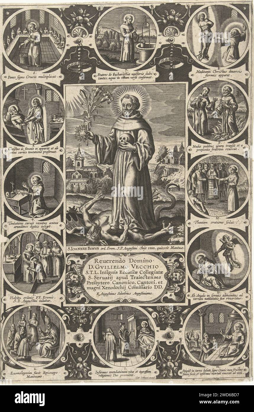 Scenes from the life of Saint John Bonus, Adriaen Collaert, 1570 - 1618 ...