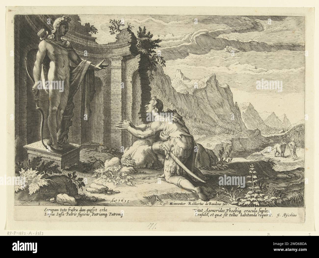 Print cadmus kneels hi-res stock photography and images - Alamy