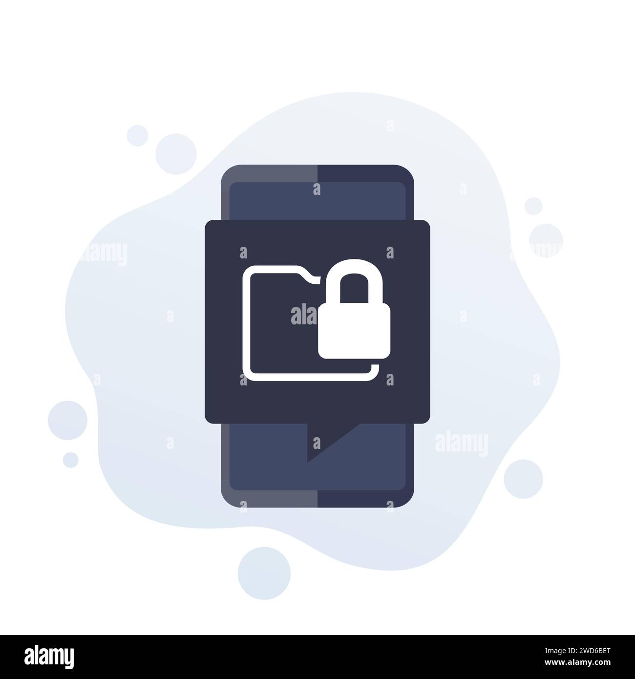 Cellphone file folder icon hi-res stock photography and images - Alamy
