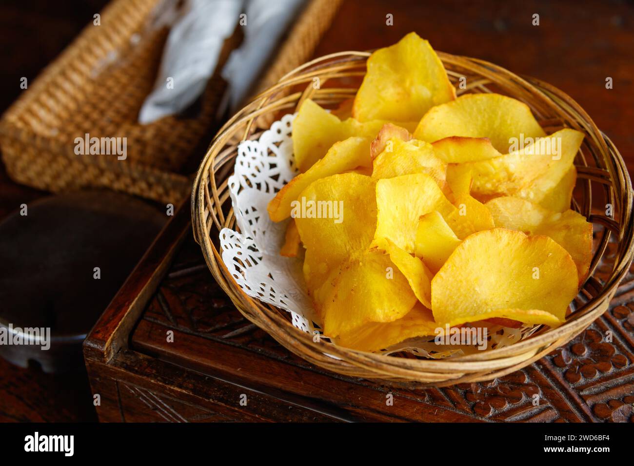 Cassava chips hi-res stock photography and images - Alamy