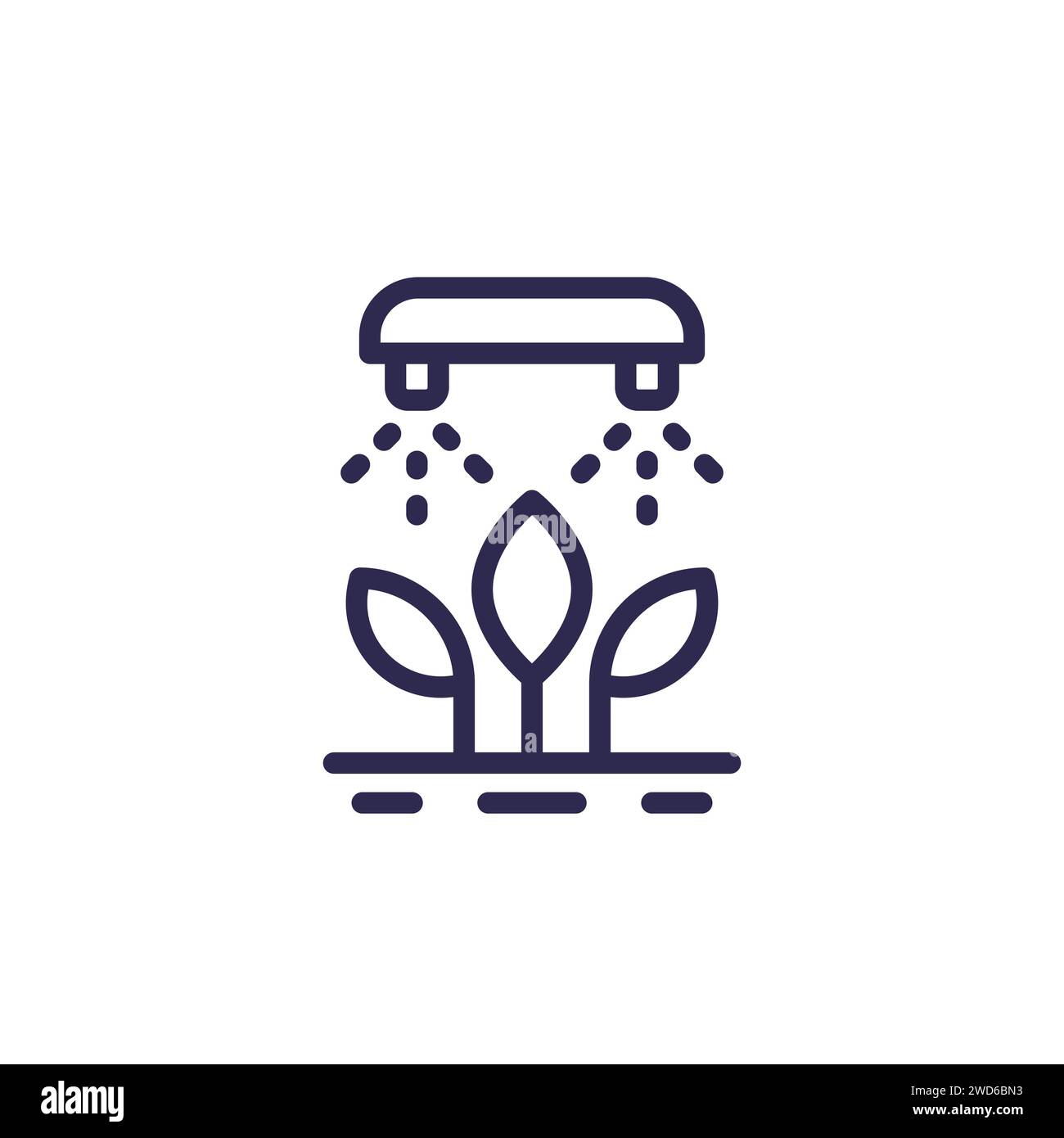 irrigation system icon, watering plants vector Stock Vector Image & Art ...
