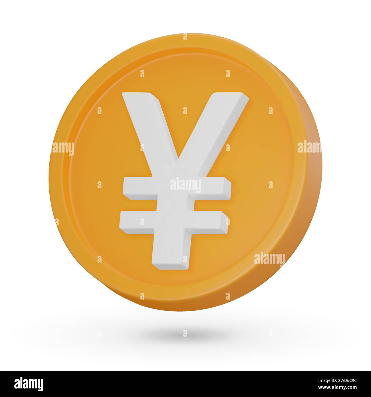 3D coin. The Japanese yen. Currency symbol, 3D icon. Vector sign ...