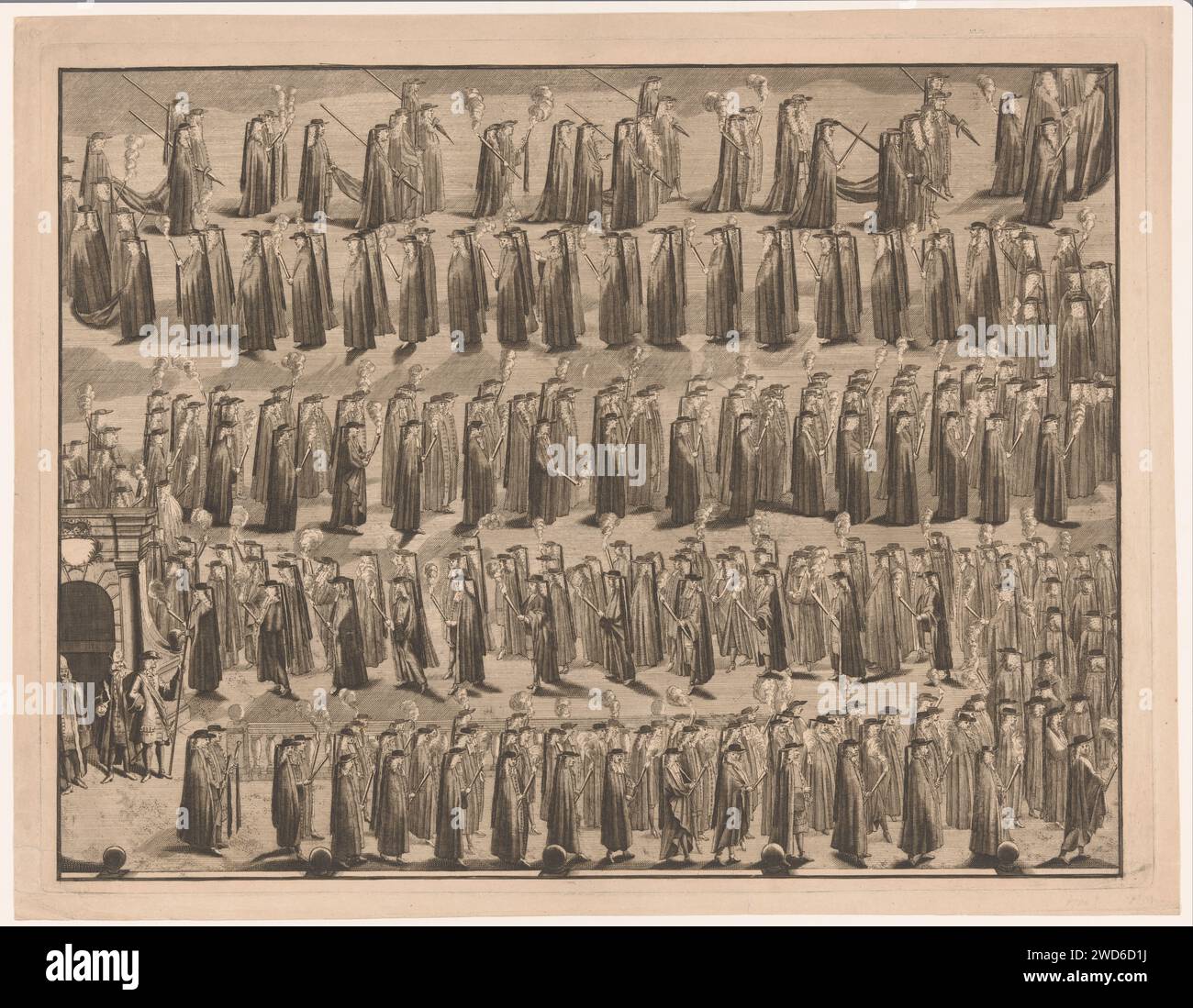 Funeral procession, anonymous, 1600 - 1699 print Germany paper etching ...