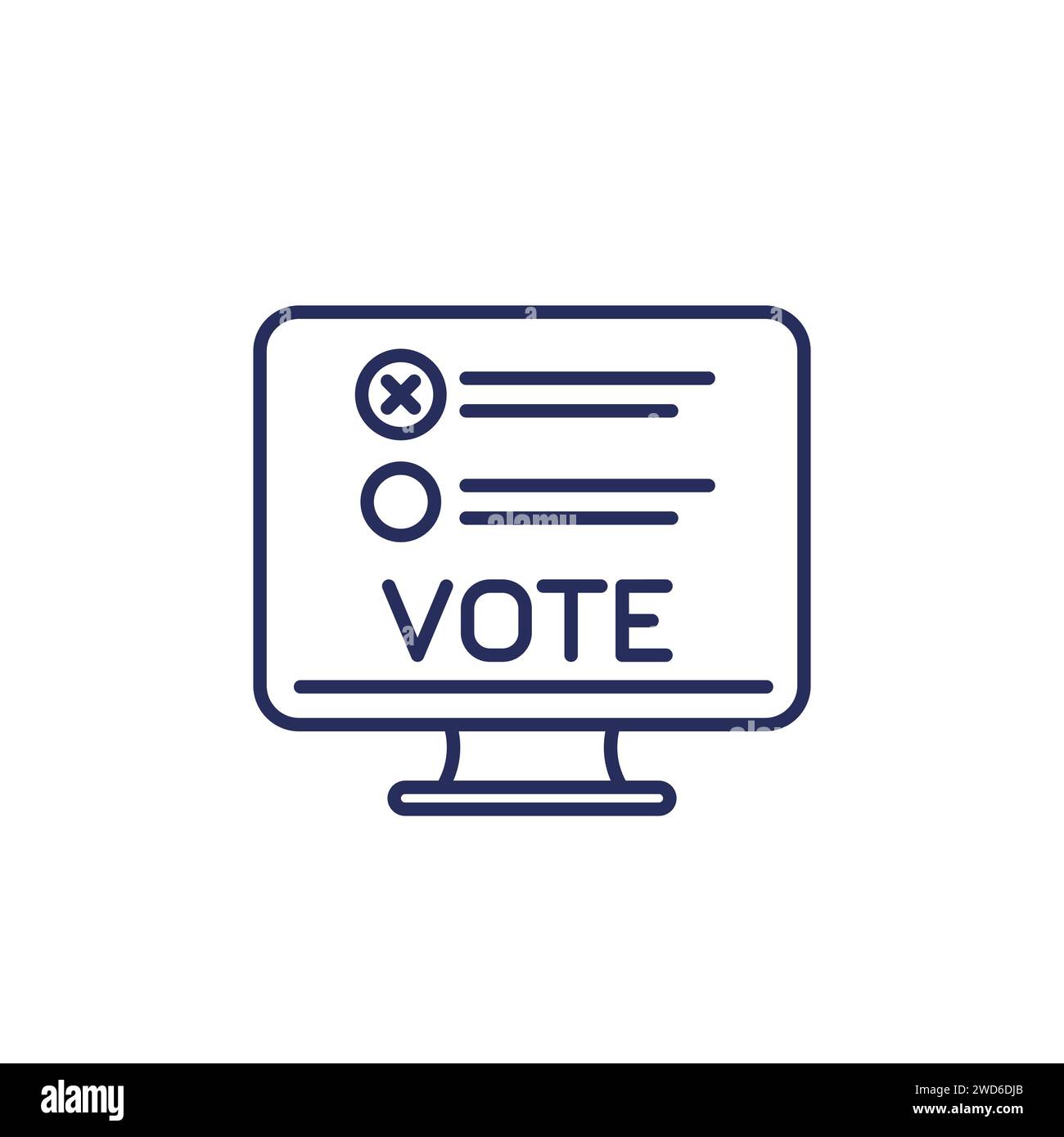 Digital voting Stock Vector Images - Alamy