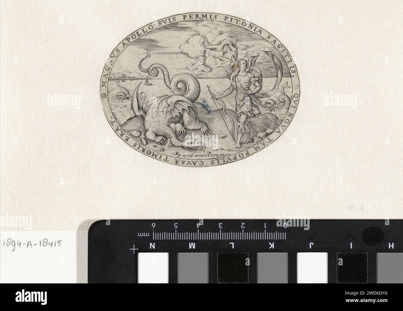 Apollo beats Python, Paulus van Wtewael, 1565 - 1611 print Apollo on an ...