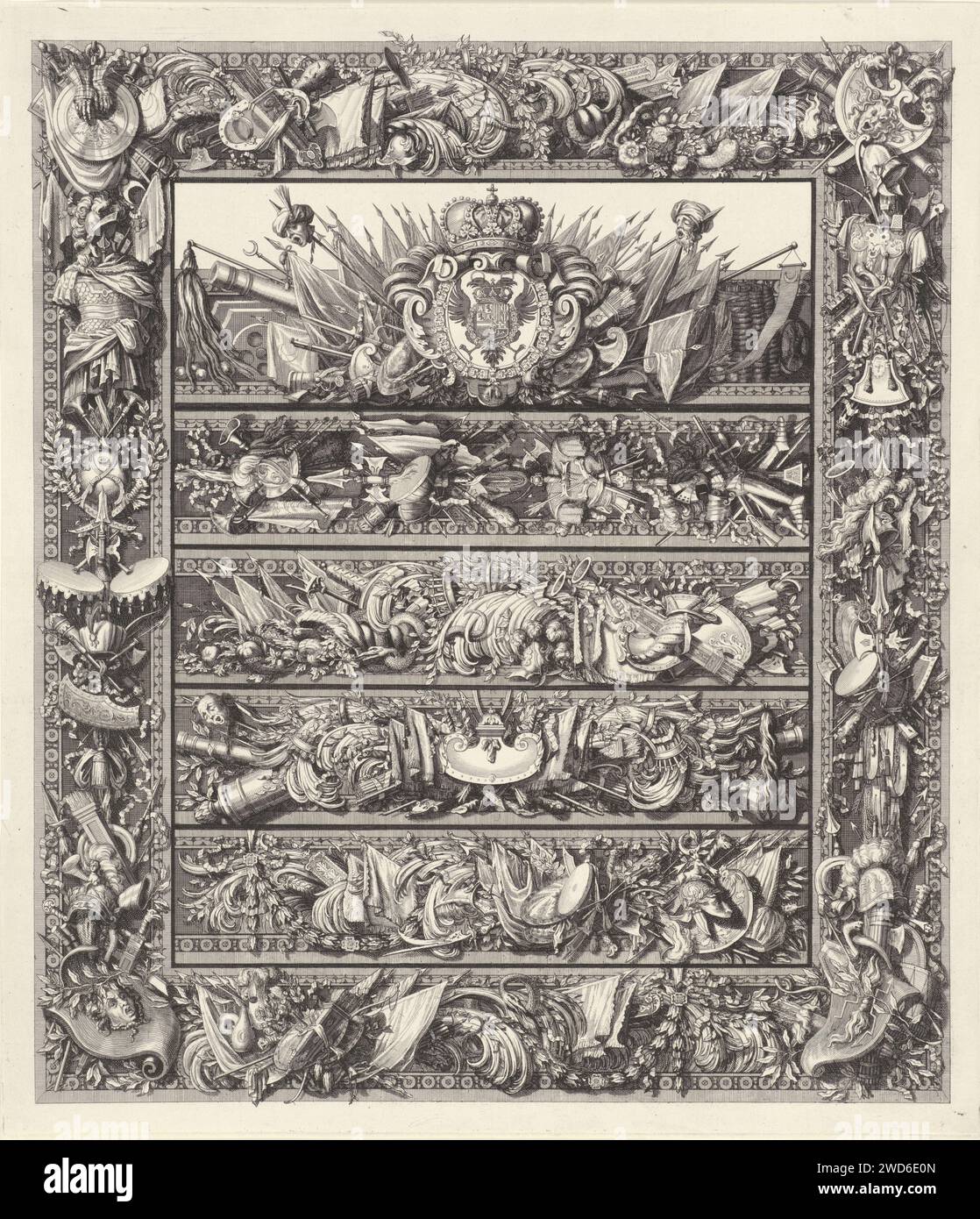 War trophies and the coat of arms of Charles V of Habsburg, Anonymous ...