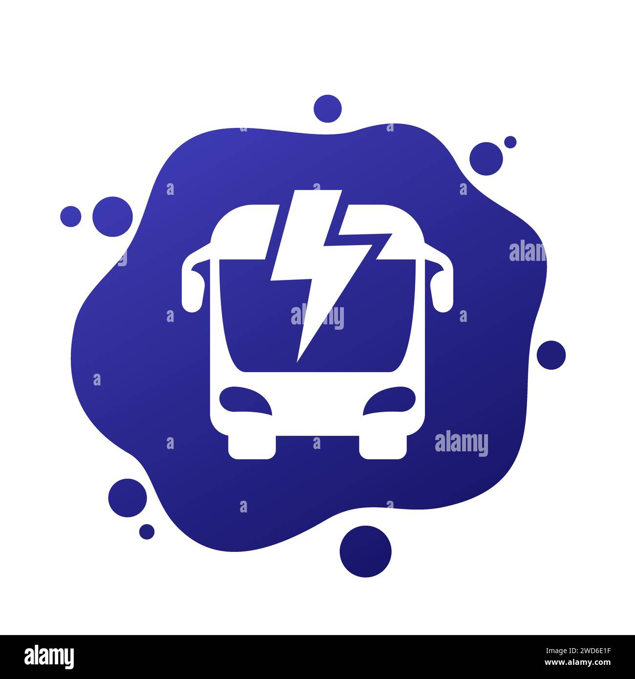 electric bus icon, clean city transport vector Stock Vector Image & Art ...