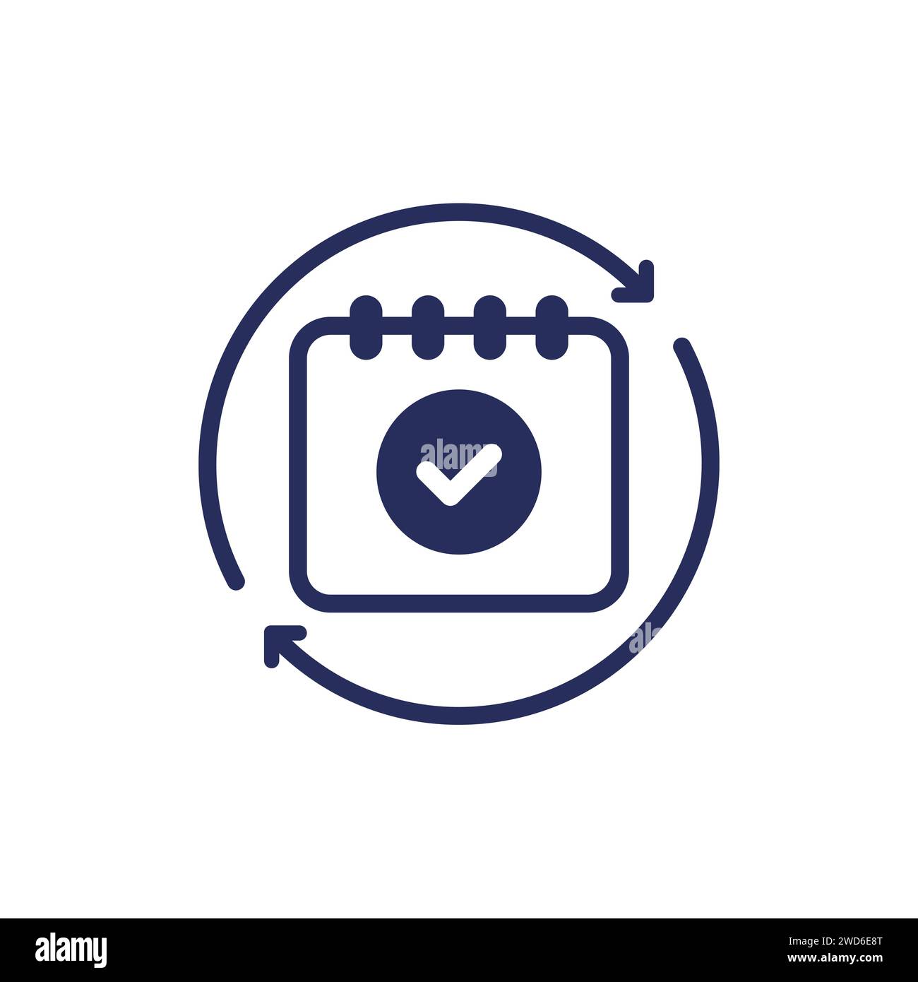 monthly subscription automatic renewal icon Stock Vector Image & Art ...