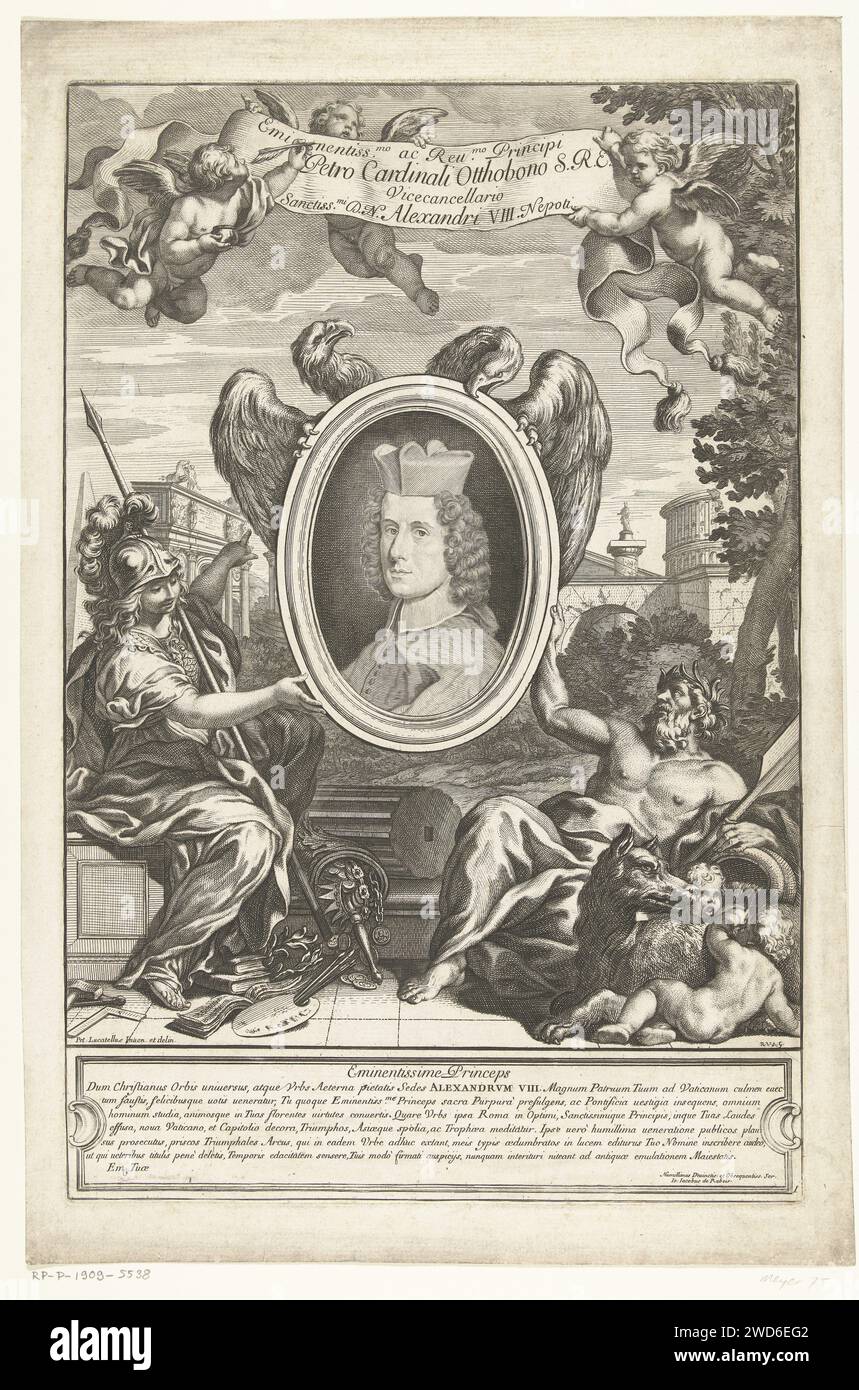 Portrait of Cardinal Pietro Ottoboni, Robert van Audenaerd, After ...