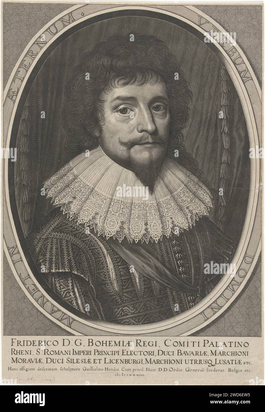 Portrait of Frederik V, Elector of the Palatinate, King of Bohemen ...