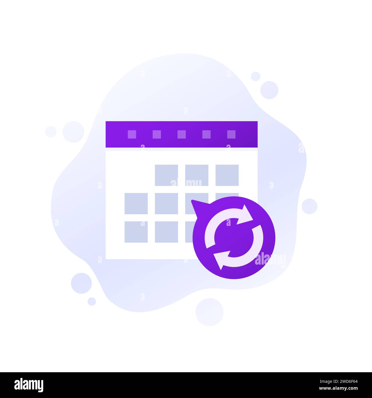 monthly subscription auto-renewal vector icon Stock Vector Image & Art ...