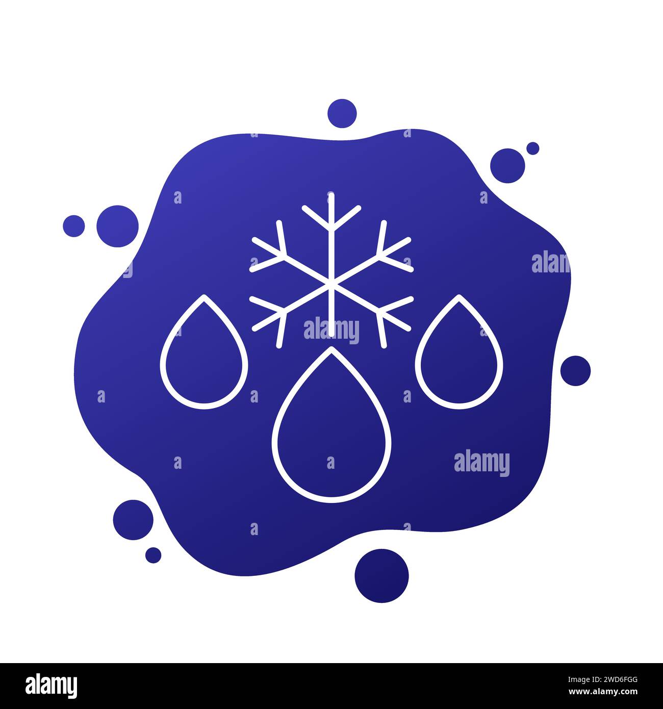 coolant line icon with drops, vector Stock Vector Image & Art - Alamy