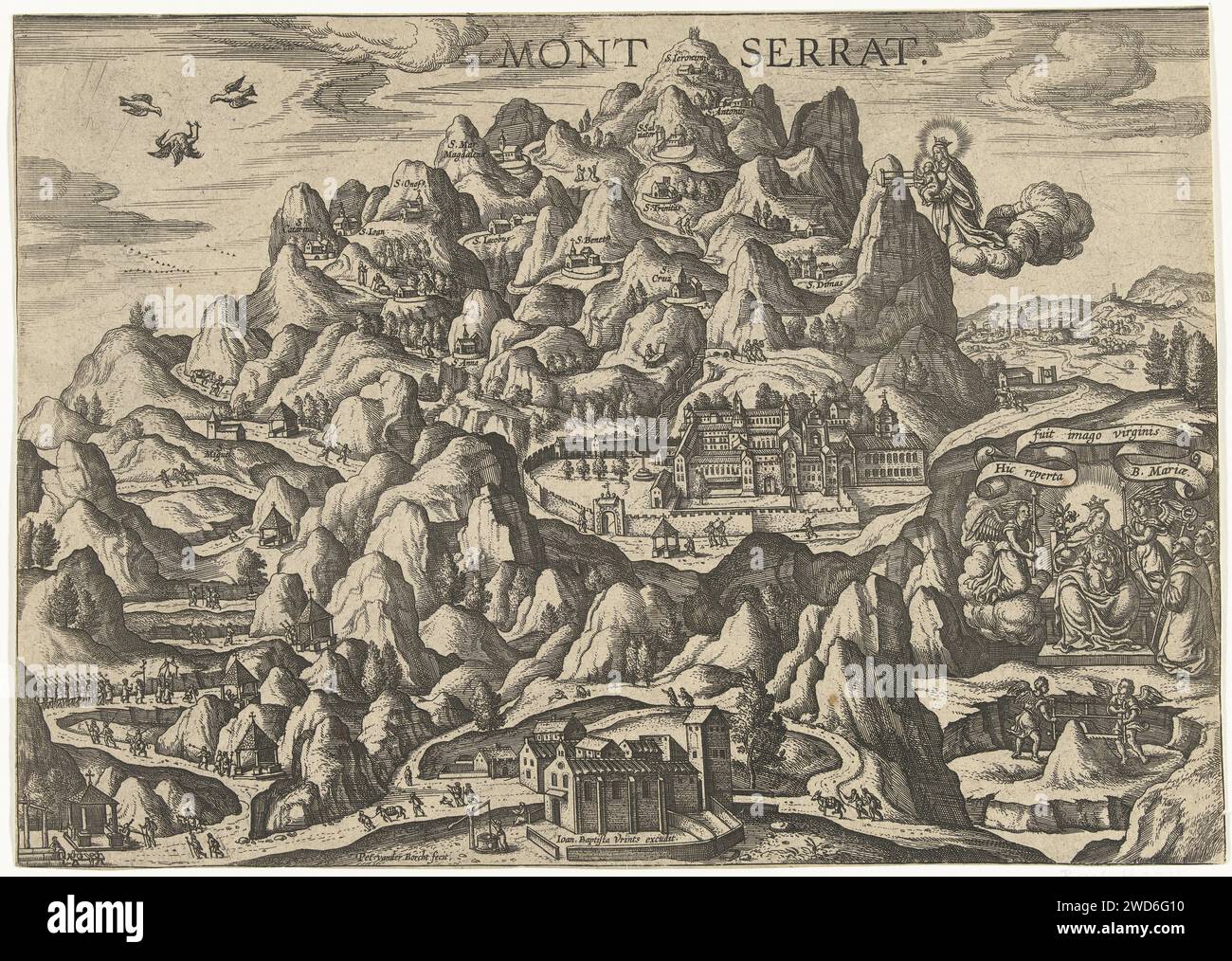 Montserrat, pilgrimage for H. Virag., Pieter van der Borcht (I), 1545 ...