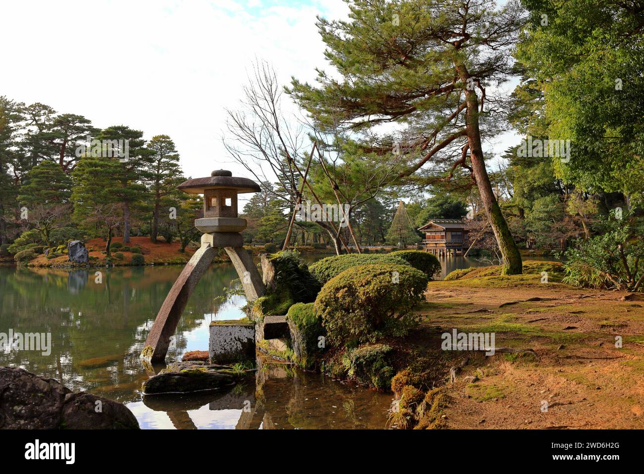 Kenroku-en located in Kanazawa, Ishikawa, Japan, one of the Three Great ...