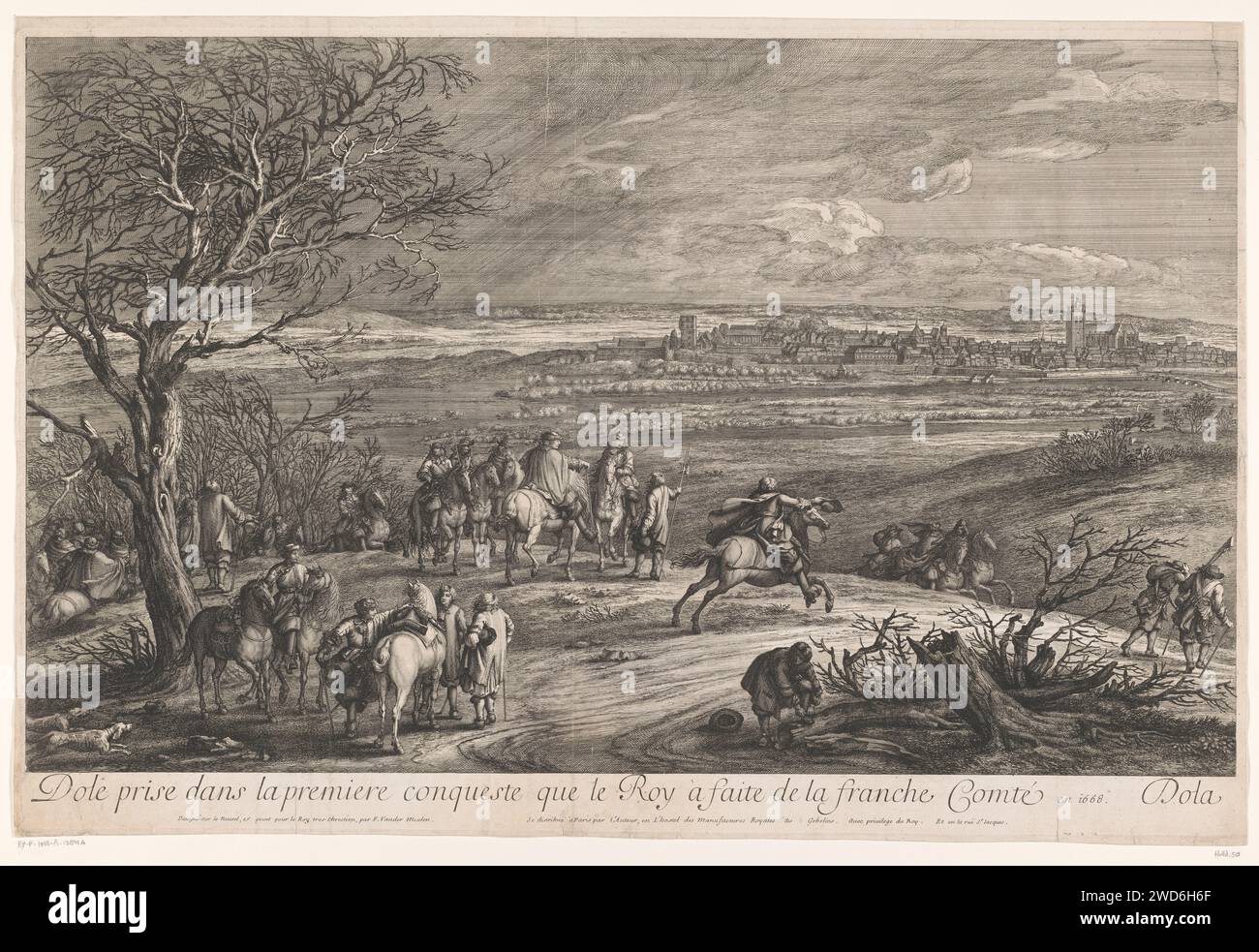 Intake of the city of Dôle by the French troops, 1668, Jan van ...