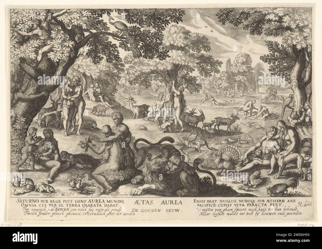 The Golden Age, Robert de Baudous, After Antonio Tempesta, 1591 ...