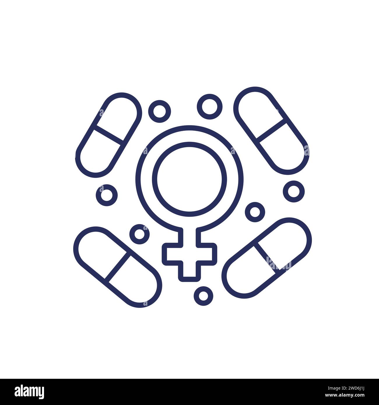 Gender balance line icon Stock Vector Images - Alamy