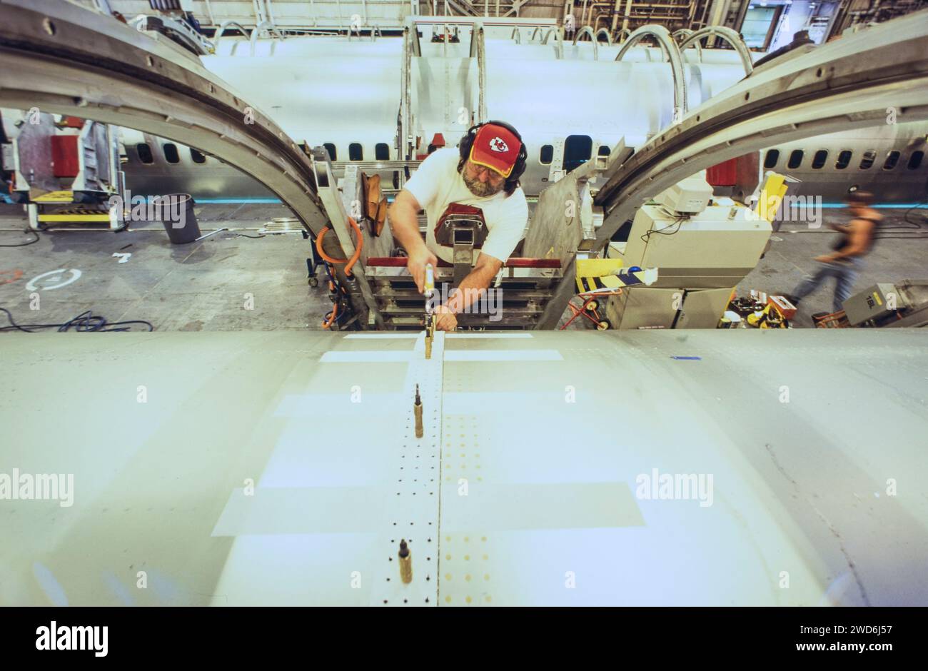Boeing 737 Aircraft airframe assembly in Wichita, Kansas Stock Photo ...
