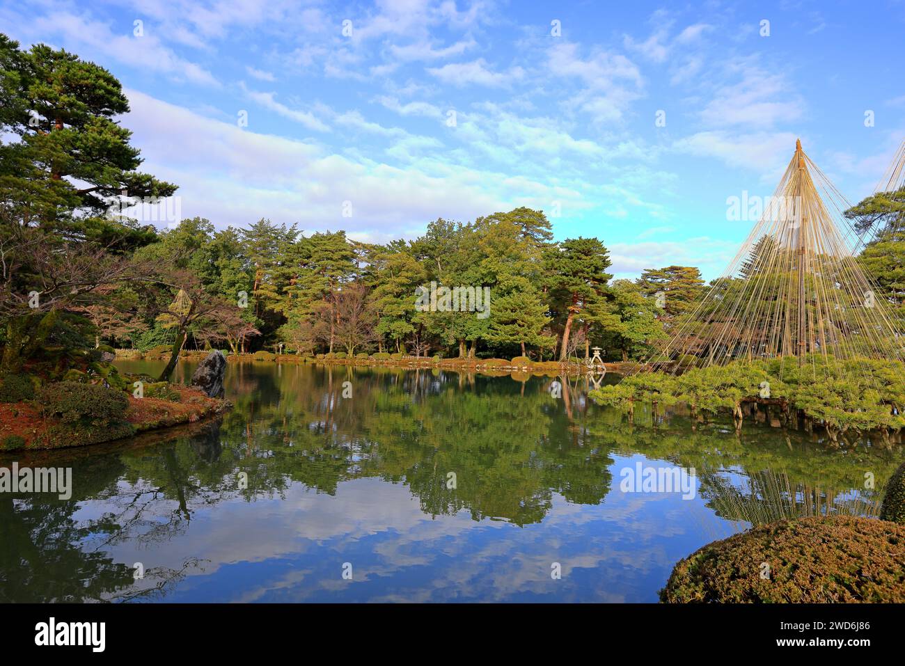 Kenroku-en located in Kanazawa, Ishikawa, Japan, one of the Three Great ...