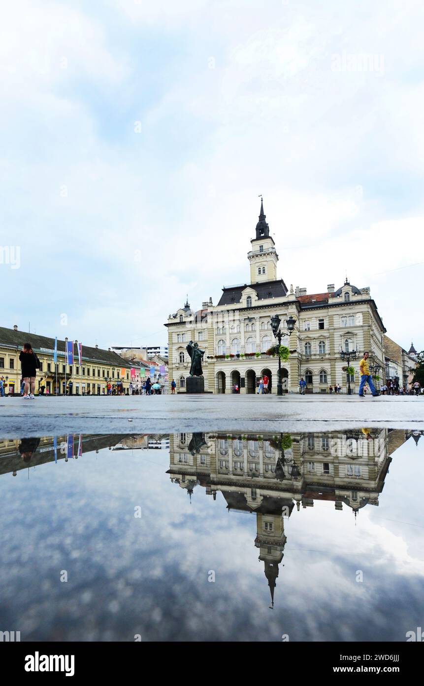 The City Hall in the old town in Novi Sad, Serbia Stock Photo - Alamy
