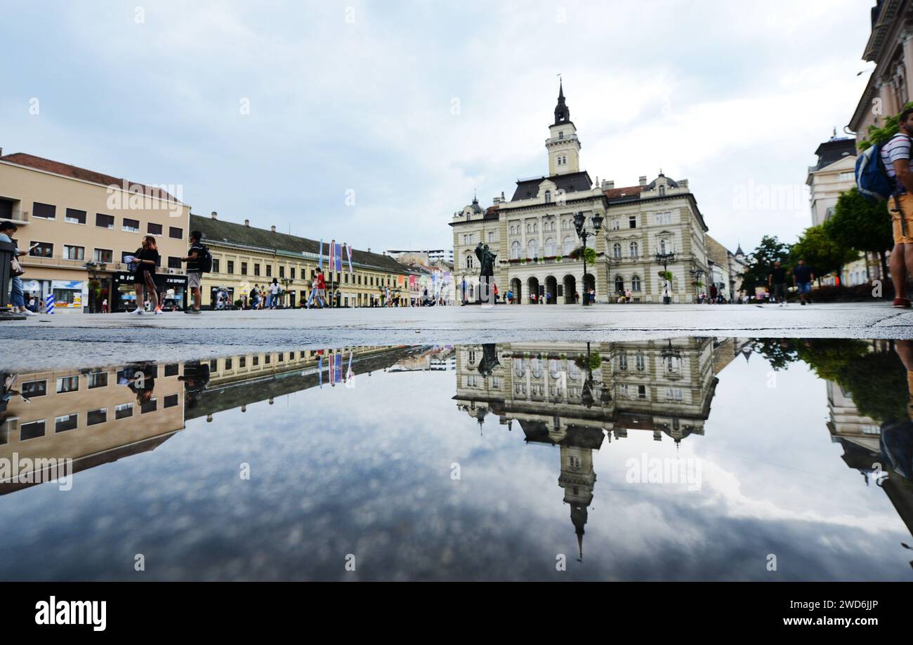 The City Hall in the old town in Novi Sad, Serbia Stock Photo - Alamy