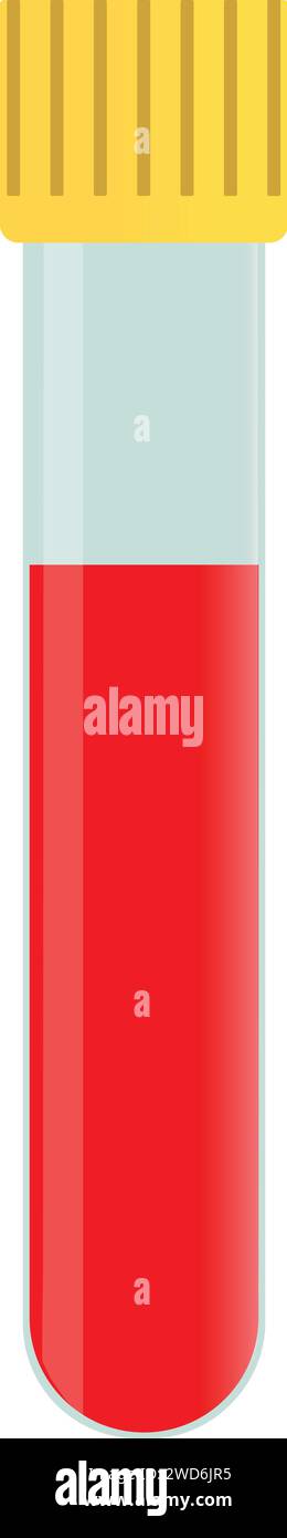 Blood Test Tube with blood, Medical Test blood sample, test result ...