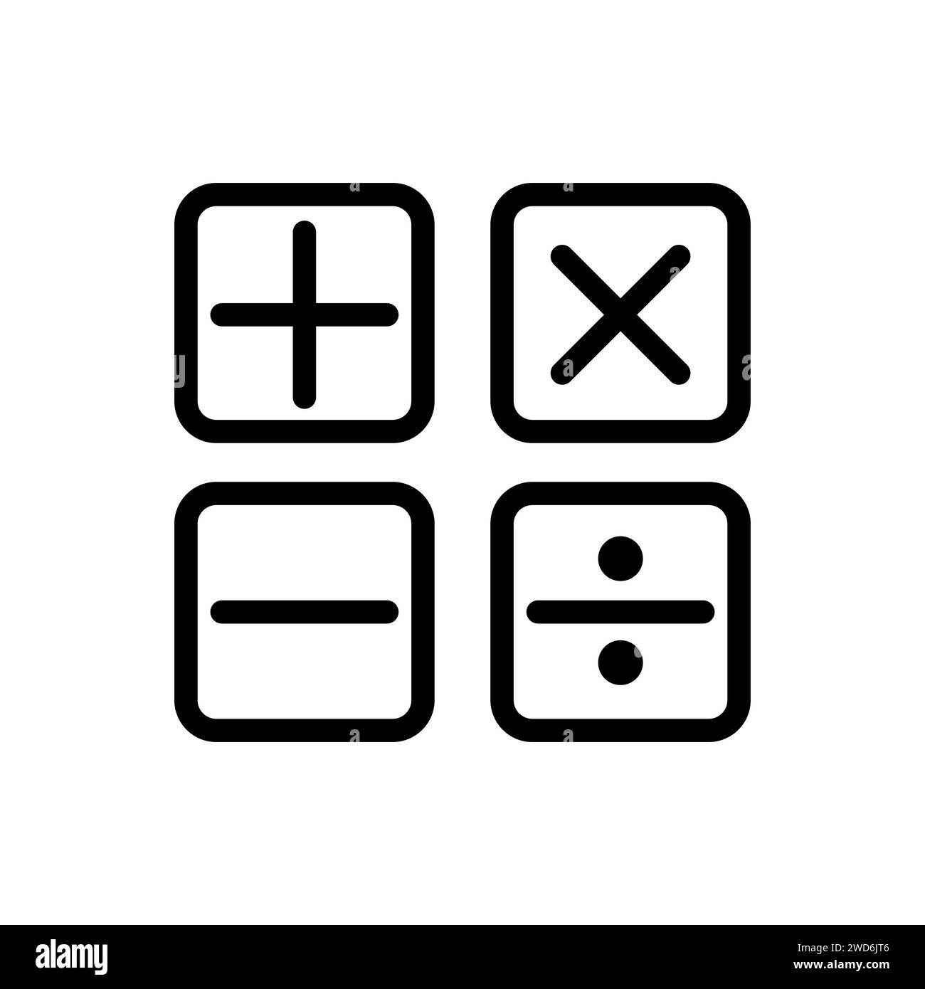 Mathematical signs Stock Vector Images - Alamy