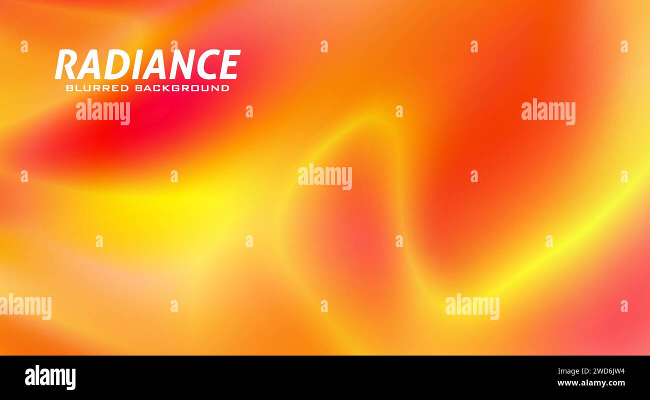 Radiance. Abstract blurred background with red and orangy yellow colors ...