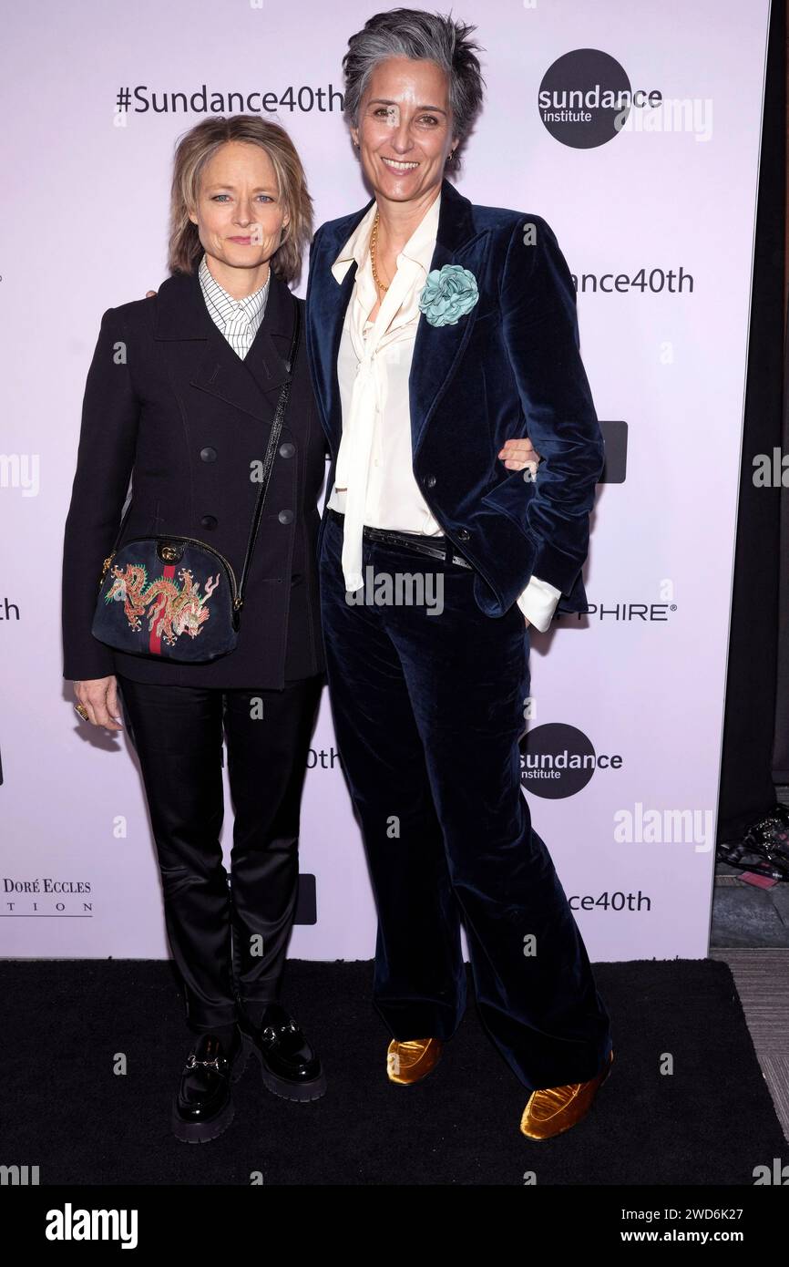 Jodie Foster, left, and Alexandra Hedison attend the 2024 Sundance Film ...