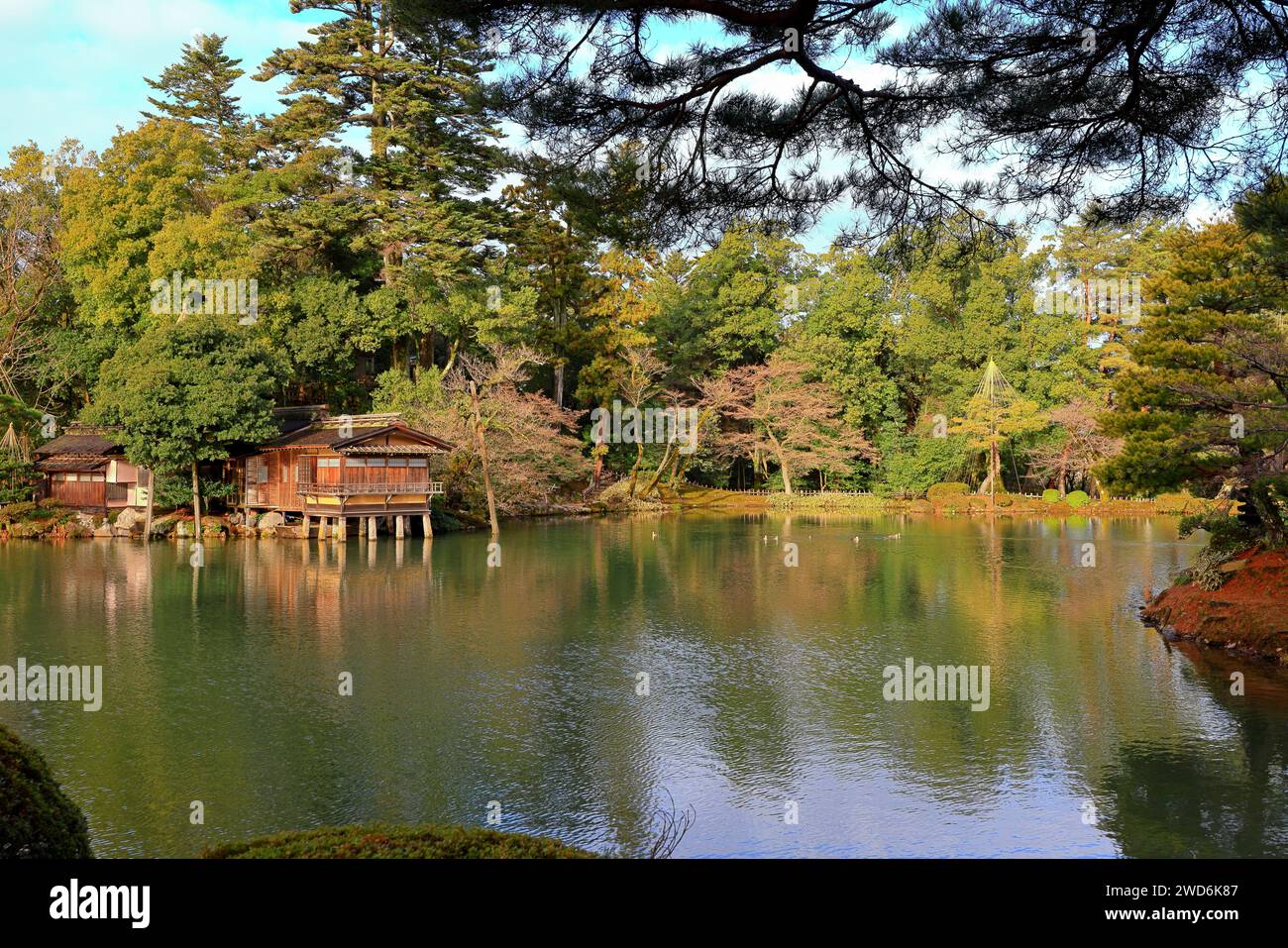 Kenroku-en located in Kanazawa, Ishikawa, Japan, one of the Three Great ...