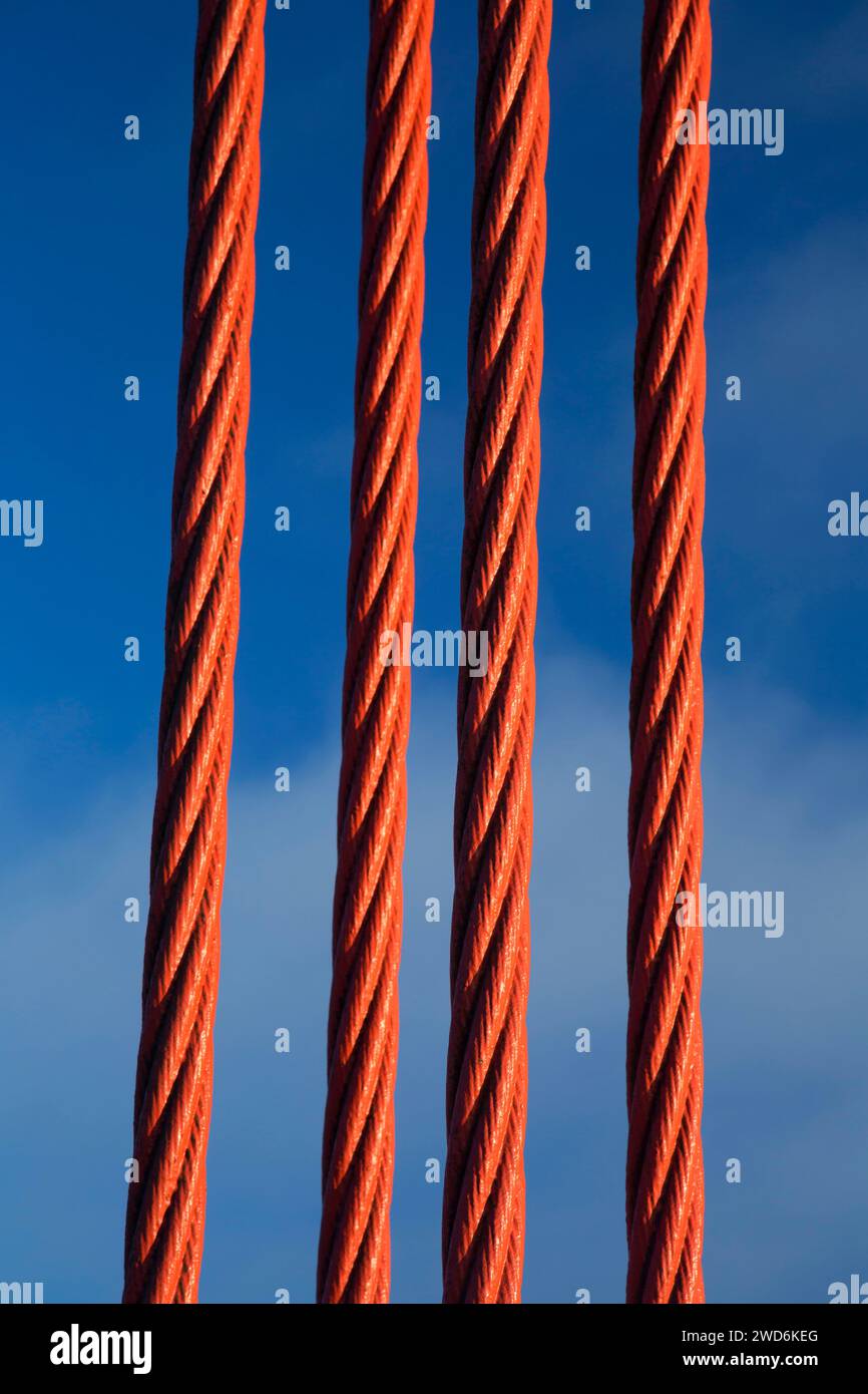 Golden Gate Bridge cables, Golden Gate National Recreation Area, San ...