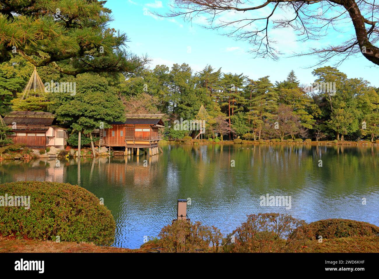 Kenroku-en located in Kanazawa, Ishikawa, Japan, one of the Three Great ...