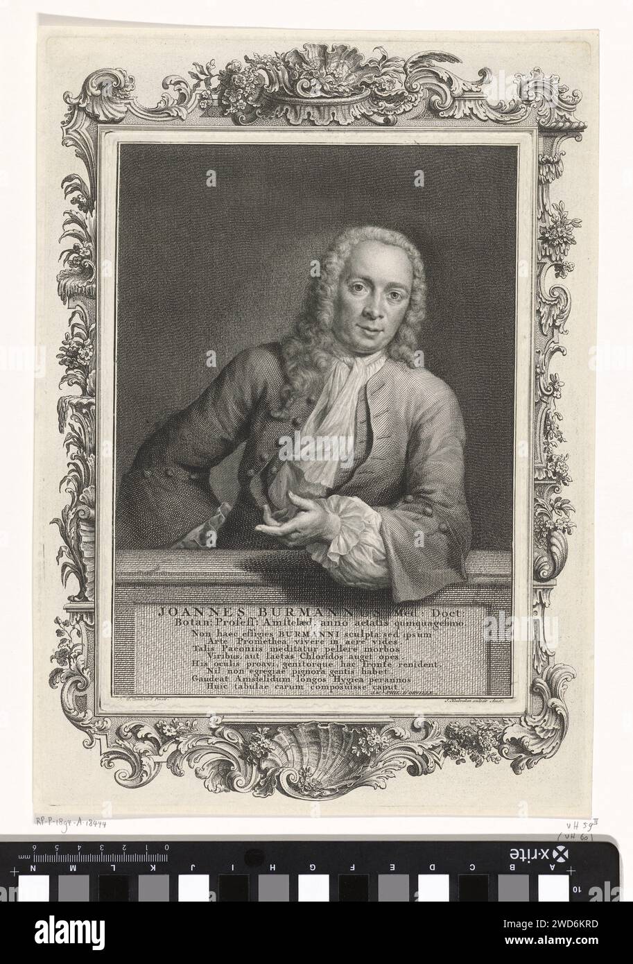 Portrait of Johannes Burman, Jacob Houbraken, after Jan Maurits ...