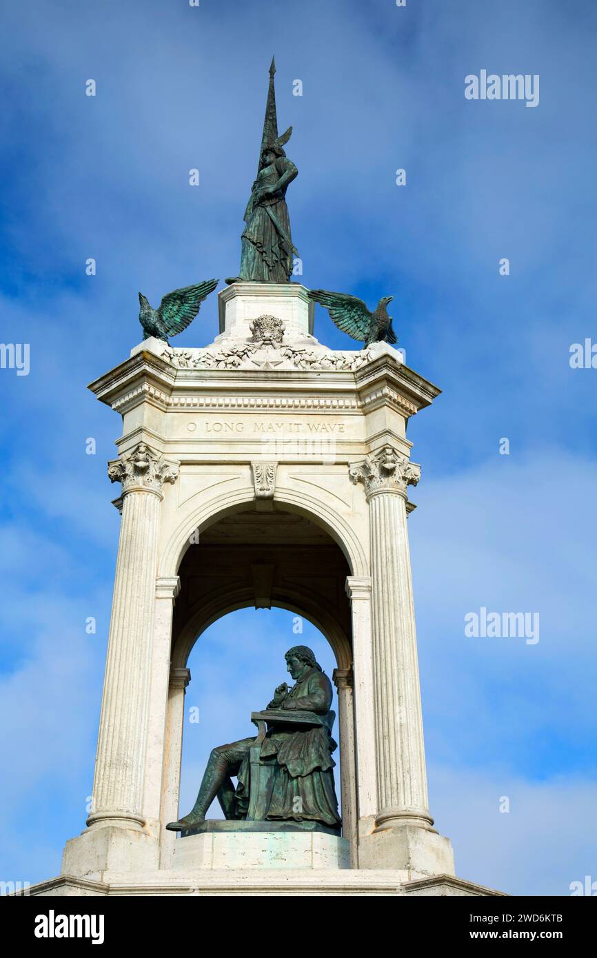 Francis Scott Key statue, Golden Gate Park, San Francisco, California ...