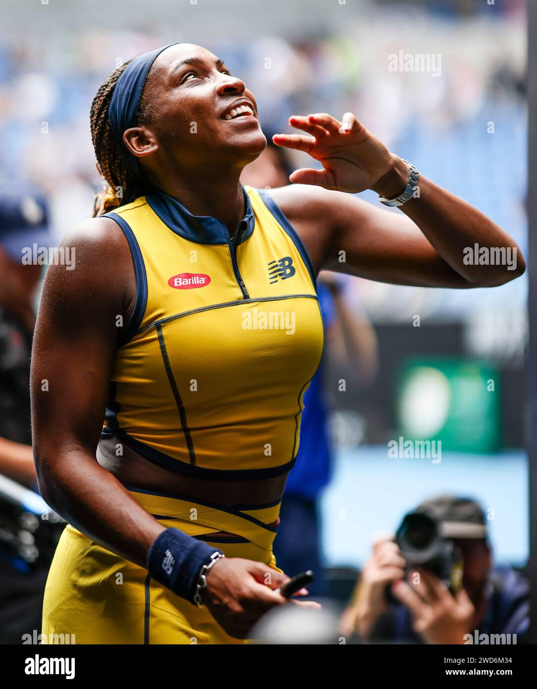 Melbourne, Australia, 19th Jan, 2024. Tennis player Coco Gauff from the ...