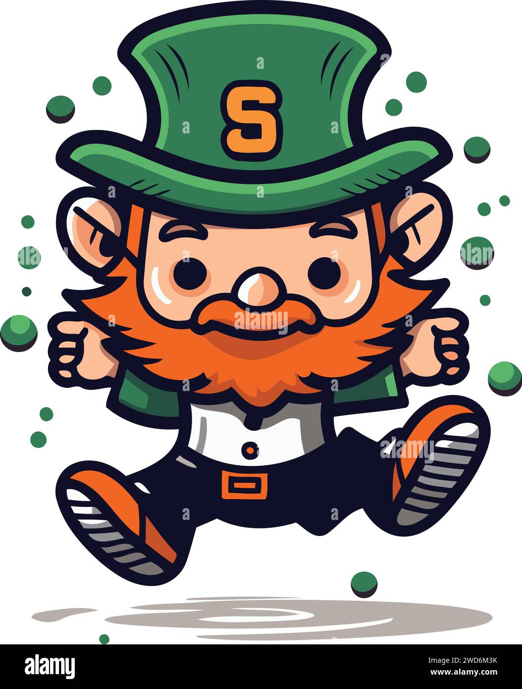 Running leprechaun Stock Vector Images - Alamy