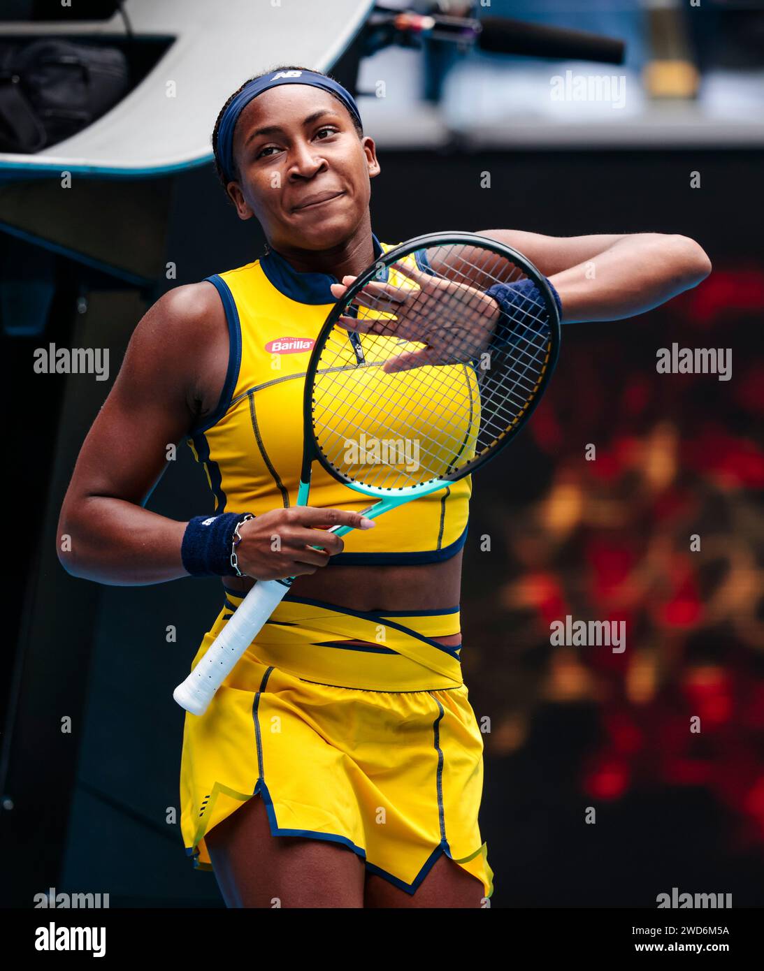 Melbourne, Australia, 19th Jan, 2024. Tennis player Coco Gauff from the ...