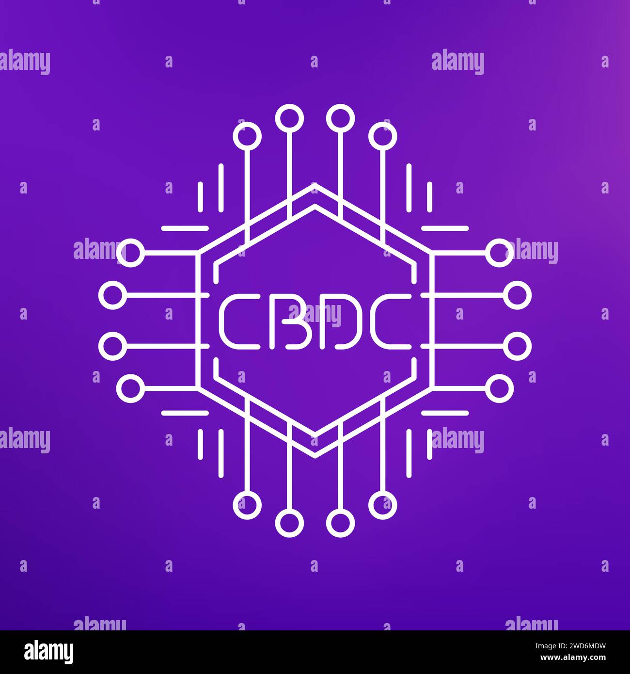 CBDC icon, central bank digital currency vector Stock Vector Image & Art - Alamy