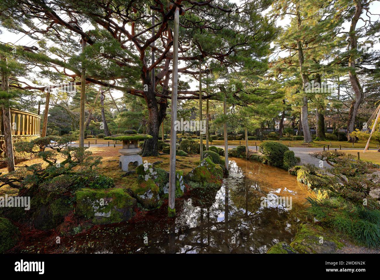 Kenroku-en located in Kanazawa, Ishikawa, Japan, one of the Three Great ...