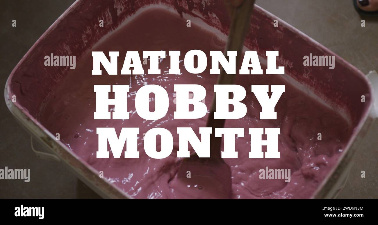 An image showcases a person mixing a pink substance, marking National ...