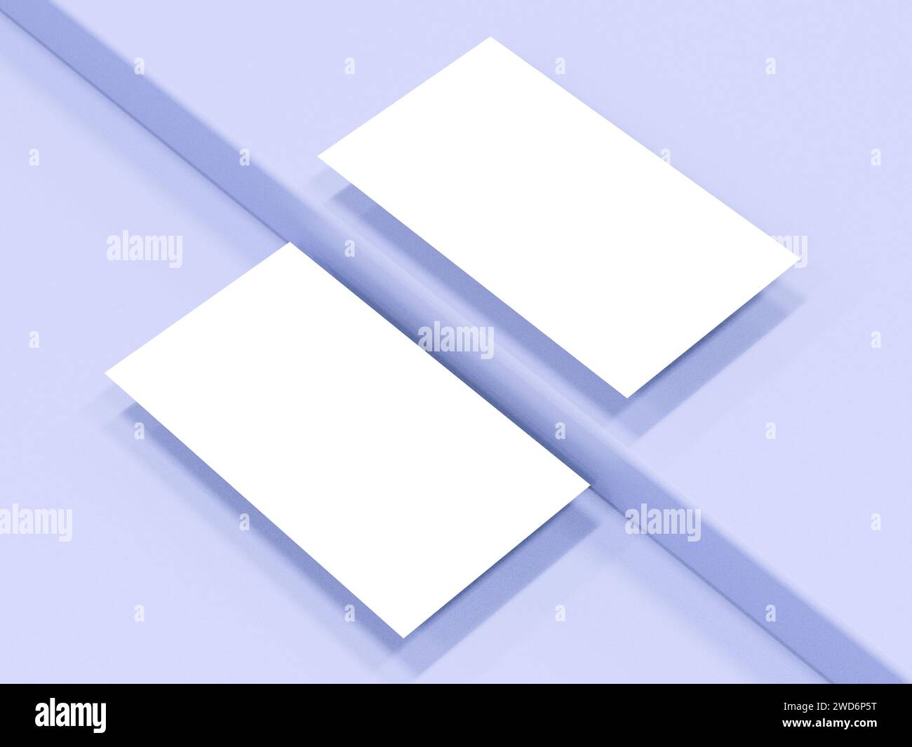Corporate stationery set mockup at white textured business card paper ...
