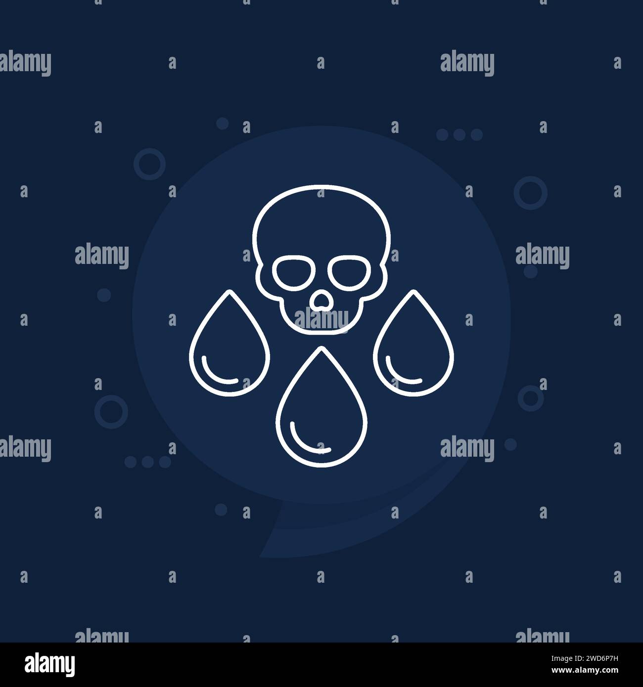 toxin, toxicity line icon, vector Stock Vector Image & Art - Alamy