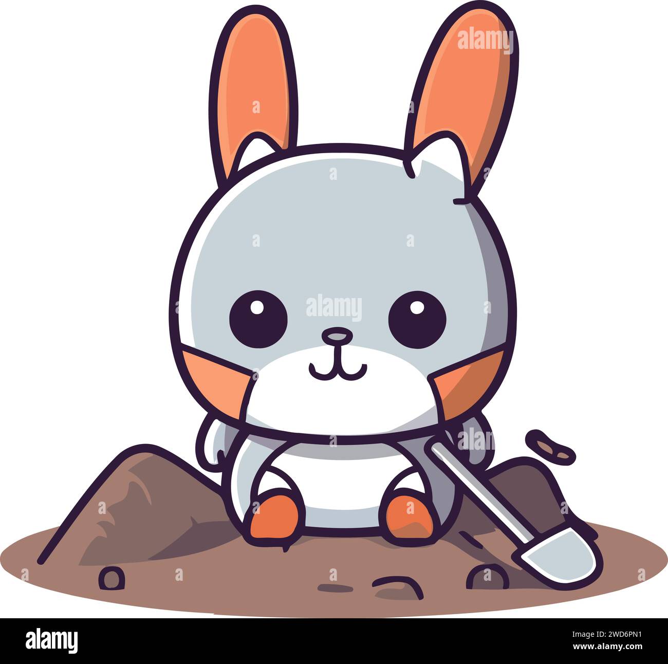 Rabbit digging hole hi-res stock photography and images - Alamy