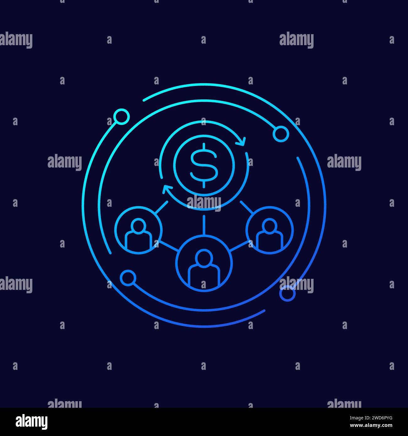 joint venture icon, linear design Stock Vector Image & Art - Alamy