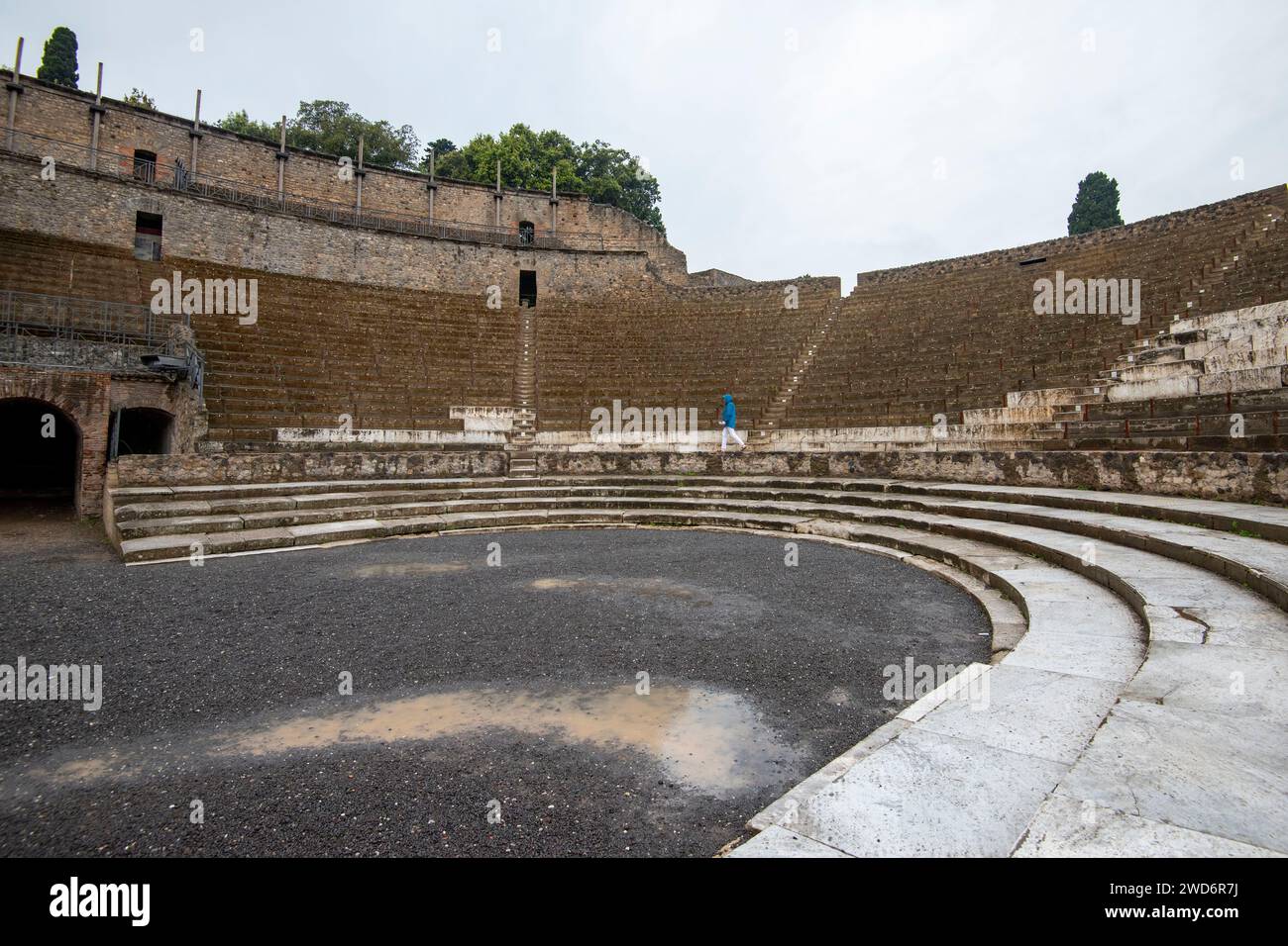 Large Theatre in Pompeii - Italy Stock Photo - Alamy