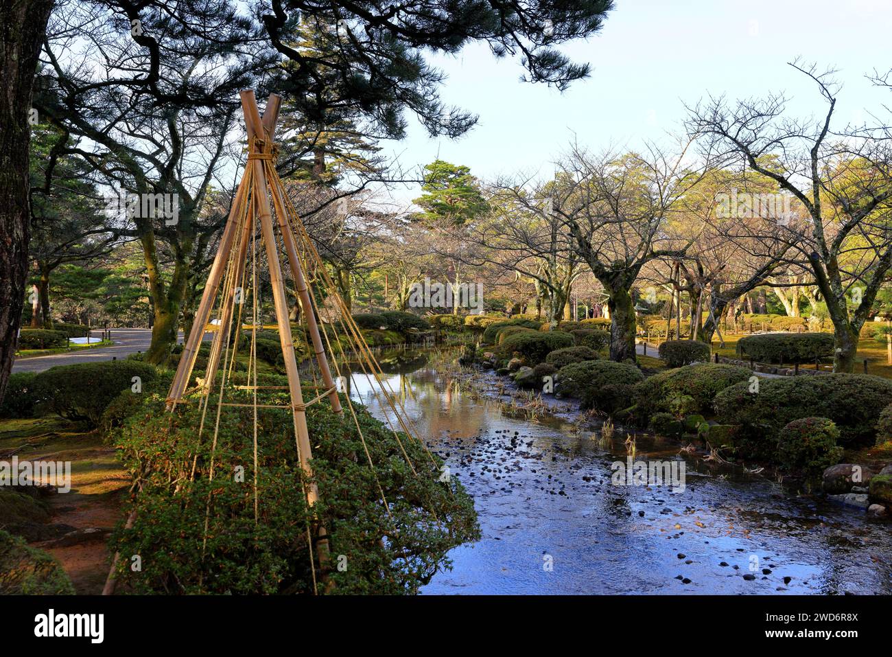 Kenroku-en located in Kanazawa, Ishikawa, Japan, one of the Three Great ...